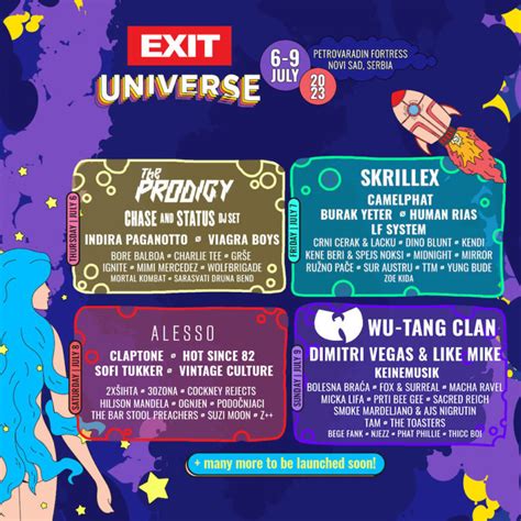 exit universe lineup PépitesTroniques