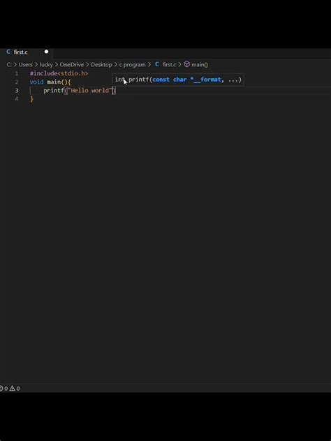 First C Program Program Coding Clanguage C Basic Shorts