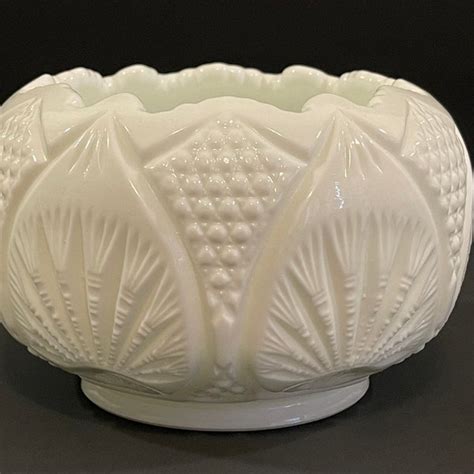 Milk Glass Rose Bowl Etsy