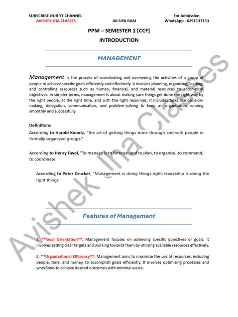 Ppm Notes Aj Classes Pdf Corporate Social Responsibility Swot