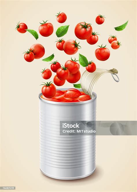 통조림 토마토 캔에 대한 스톡 벡터 아트 및 기타 이미지 캔 0명 공란 Istock
