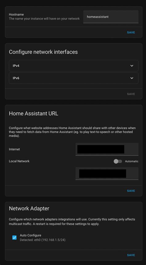 External Url Option Missing In Config Configuration Home Assistant
