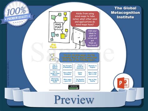 Metacognition And Mind Mapping Skills [mind Maps Metacognitive Tool 11 20] Teaching Resources