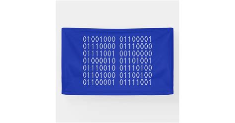 Happy Birthday In Binary Code Banner Zazzle