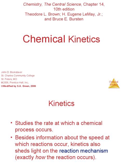 Understanding Chemical Kinetics Reaction Rates Rate Laws And Factors
