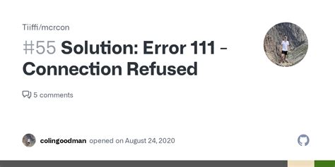 Solution Error 111 Connection Refused Issue 55 Tiiffi Mcrcon