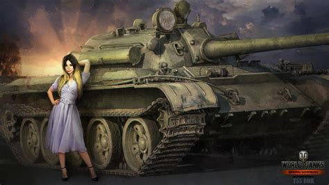 Девушки и танки. Работы художника Никиты Болякова | War Wallpapers