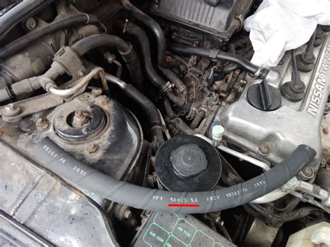 Патрубок отопителя (печки) — Nissan Almera I (N15), 1,6 л, 1998 года ...