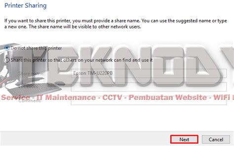Epson Receipt Printer Tm U220pd Dengan Usb To Paralel Adapter Teknody