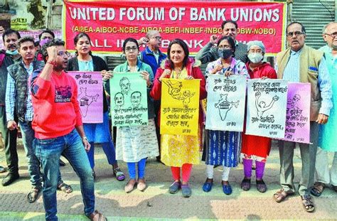 Banking Services Hit As Psu Bank Employees Go On Two Day Strike The