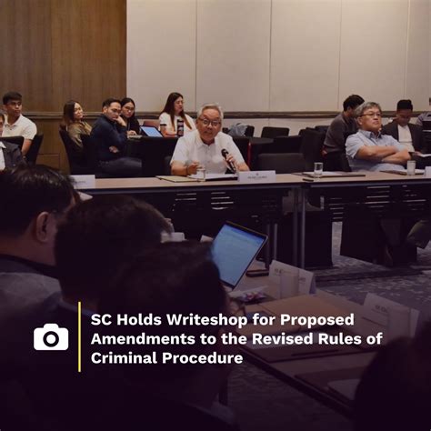 Sc Holds Writeshop For Proposed Amendments To The Revised Rules Of