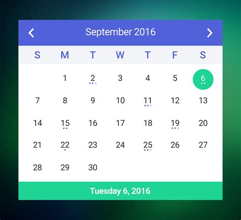 Freebie Psd Calendar Widget Free Psd Ui Download