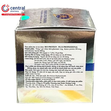 Thuốc Bioprotein Plus Giảm Tác Dụng Phụ Do Hoá Trị Xạ Trị