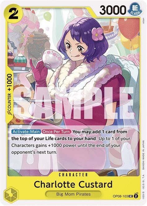 Charlotte Custard Two Legends One Piece Card Game