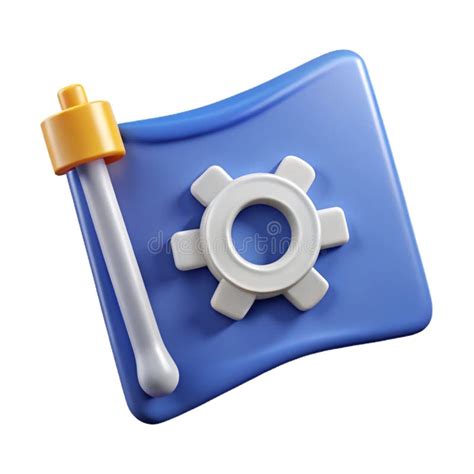 Tool Flag 3d Icon Stock Illustration Illustration Of Engineering