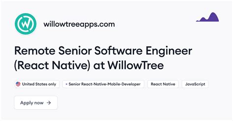 Remote Senior Software Engineer React Native Job At Willowtree