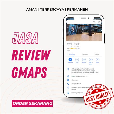 Jual Jasa Review Rating Ulasan Permanen Googl3 Maps Gmaps Orang Asli