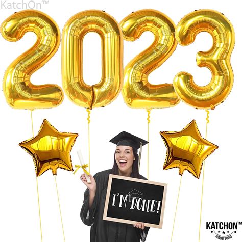Gold 2022 Balloons Numbers 40 Inch Gold Graduation Party Decorations