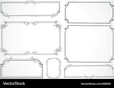 Certificate Frames Royalty Free Vector Image Vectorstock