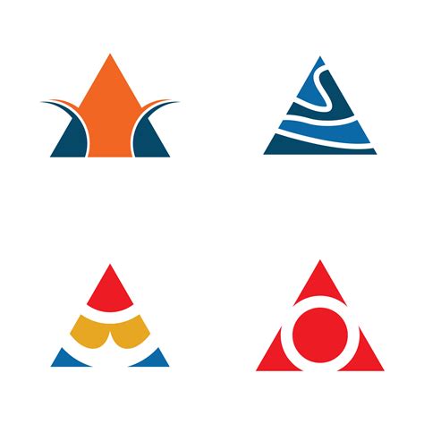 Triangle Shape Pattern Icon Logo Design 5001767 Vector Art At Vecteezy