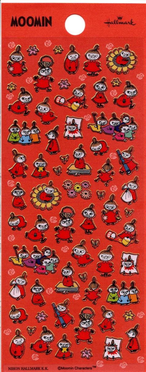 Moomin Stickers Hallmark Reference In6022 23 Etsy