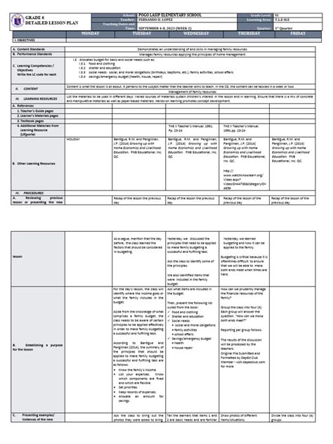 Dll Tle He 6 Q1 W2 Pdf Learning Educational Assessment