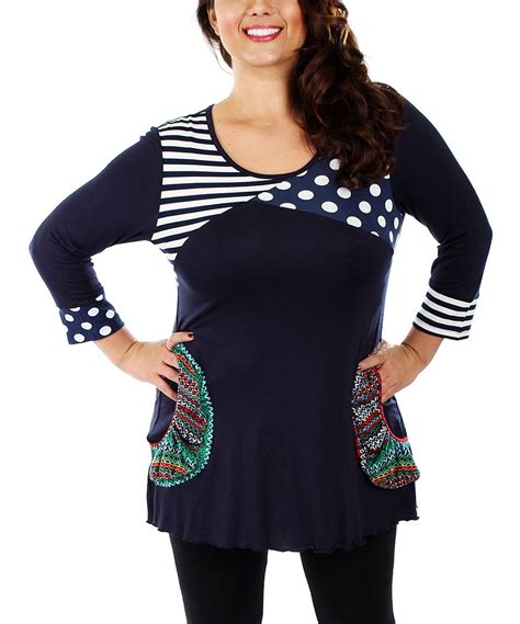 Another Great Find On Zulily Blue Pocket Tunic Plus By Firmiana Zulilyfinds Pocket Tunic