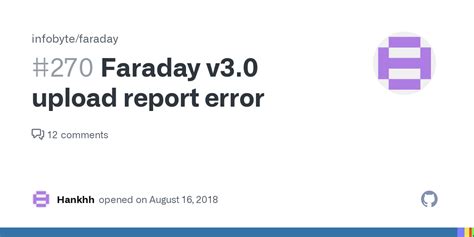 Faraday V30 Upload Report Error · Issue 270 · Infobytefaraday · Github