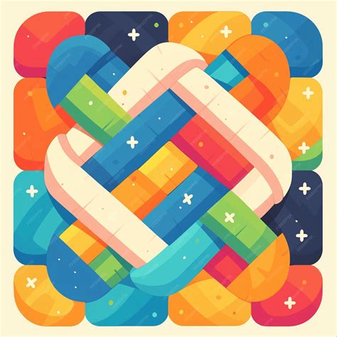 Los Telares De Seda Tejen Patrones Geométricos Complejos Vector Premium