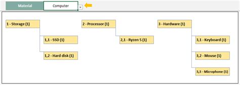 Bill Of Materials Template In Excel Create Bom Tree