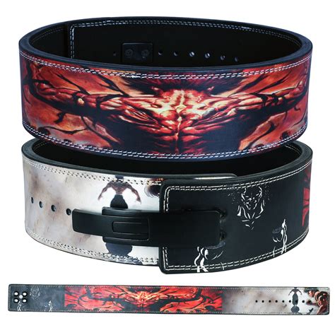 Baki Anime Leather Lever Belt Premium Powerlifting And Weightlifting