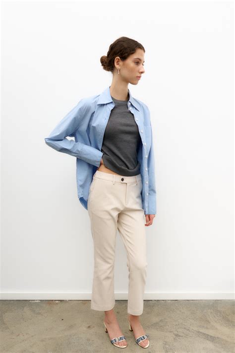 Ivy Alice Cropped Flare Pant Cream Sand Ivy Copenhagen