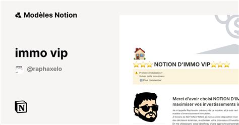 Immo Vip Mod Le Notion