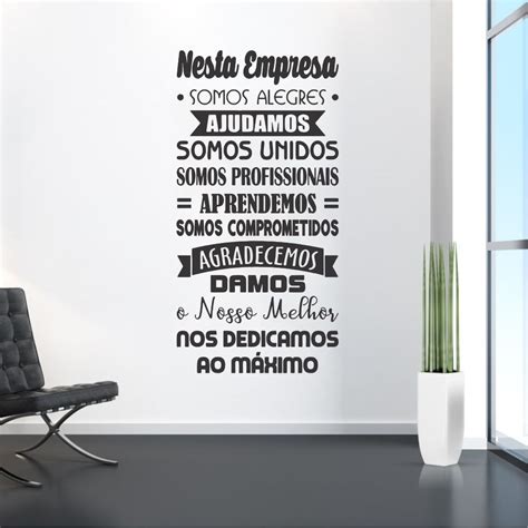 Adesivo De Parede Nesta Empresa Decoração Escritórios R 49 90 em