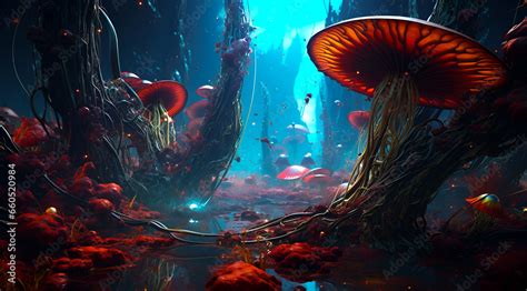 Be Here Now Mushroom Core Spirit Core Stock Illustration Adobe Stock