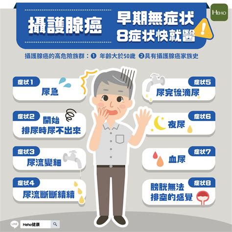 攝護腺癌早期無症狀，出現 8 症狀快就醫 Heho Cancer