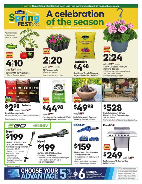 Lowe S Weekly Ads Deals From April