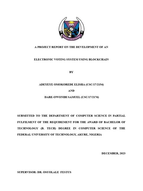 Electronic Voting System Using Blockchain 1 Pdf Key Cryptography Public Key Cryptography