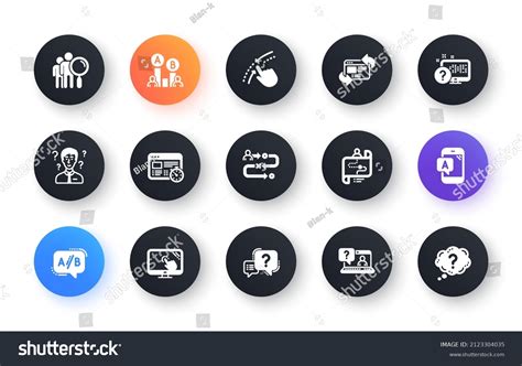 Ux Icons Ab Testing Journey Path Stock Vector Royalty Free Shutterstock