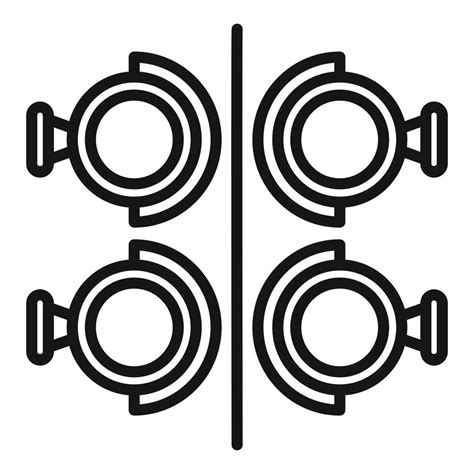 Optometry Icon Outline Vector Eye Test 15016995 Vector Art At Vecteezy