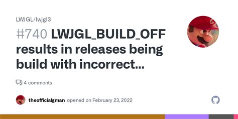 Lwjgl Build Offline True Results In Releases Being Build With Incorrect