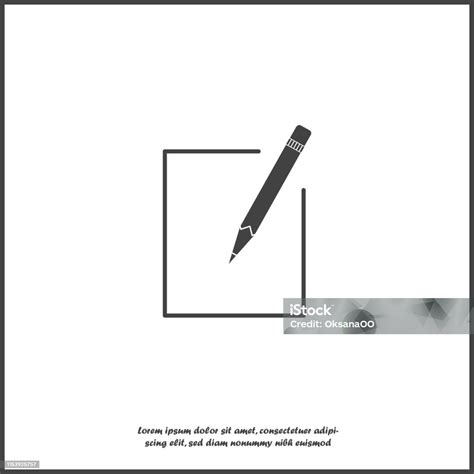 edit vector icon on white isolated background document pencil edit