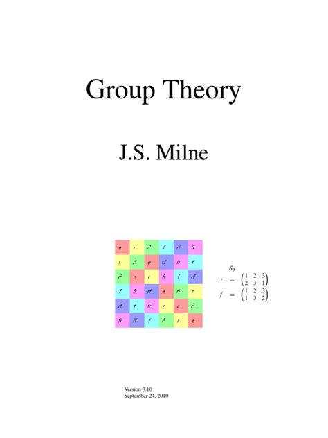 Group Theory Pdf Group Mathematics Ring Mathematics