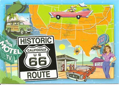 MY POSTCARD PAGE USA Historic Route 66