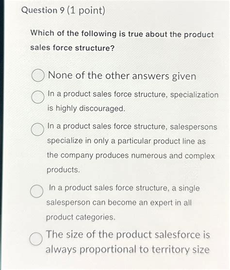 Solved Question 9 (1 ﻿point)Which of the following is true | Chegg.com