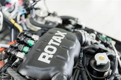 PRIBRAM CZ SEPTEMBER 13 2017 Detail Of A ROTAX Aircraft Engine Disassembled Aircraft