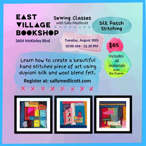 Silk Patch Stitch Sally Medlicott