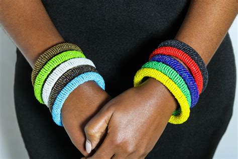 African Beaded Bracelets Maasai Beaded Bracelets Zulu Wrist Bracelets