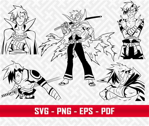 Artstation Tengen Toppa Gurren Lagann Svg And Png Kamina Cricut Svg