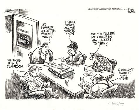Chilling Editorial Cartoons About Book Banning Book Censorship News